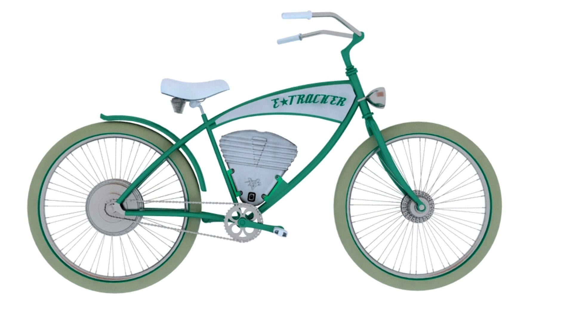 retro bike 3d model
