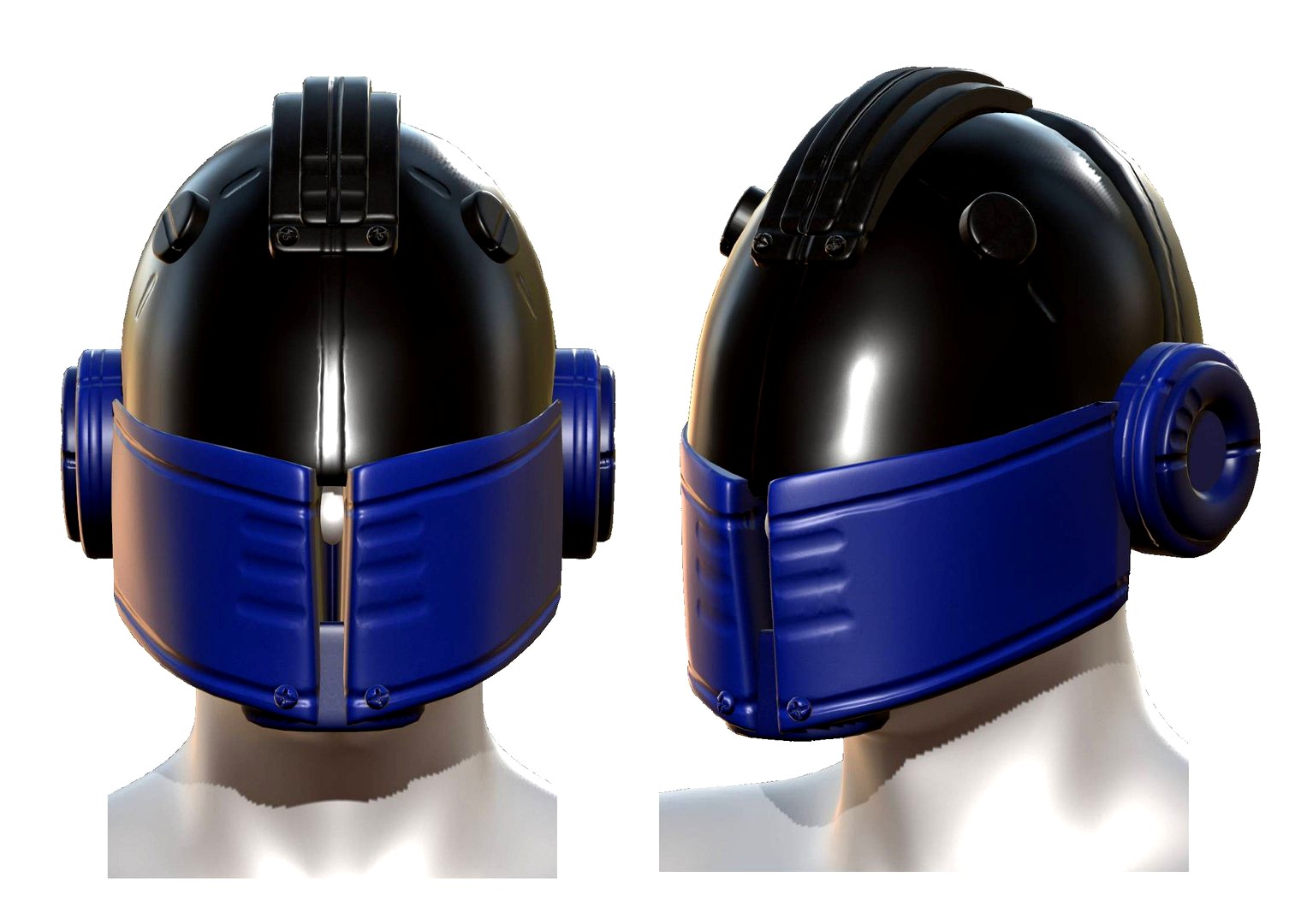 Helmet plastic mask protection pollution 3d model