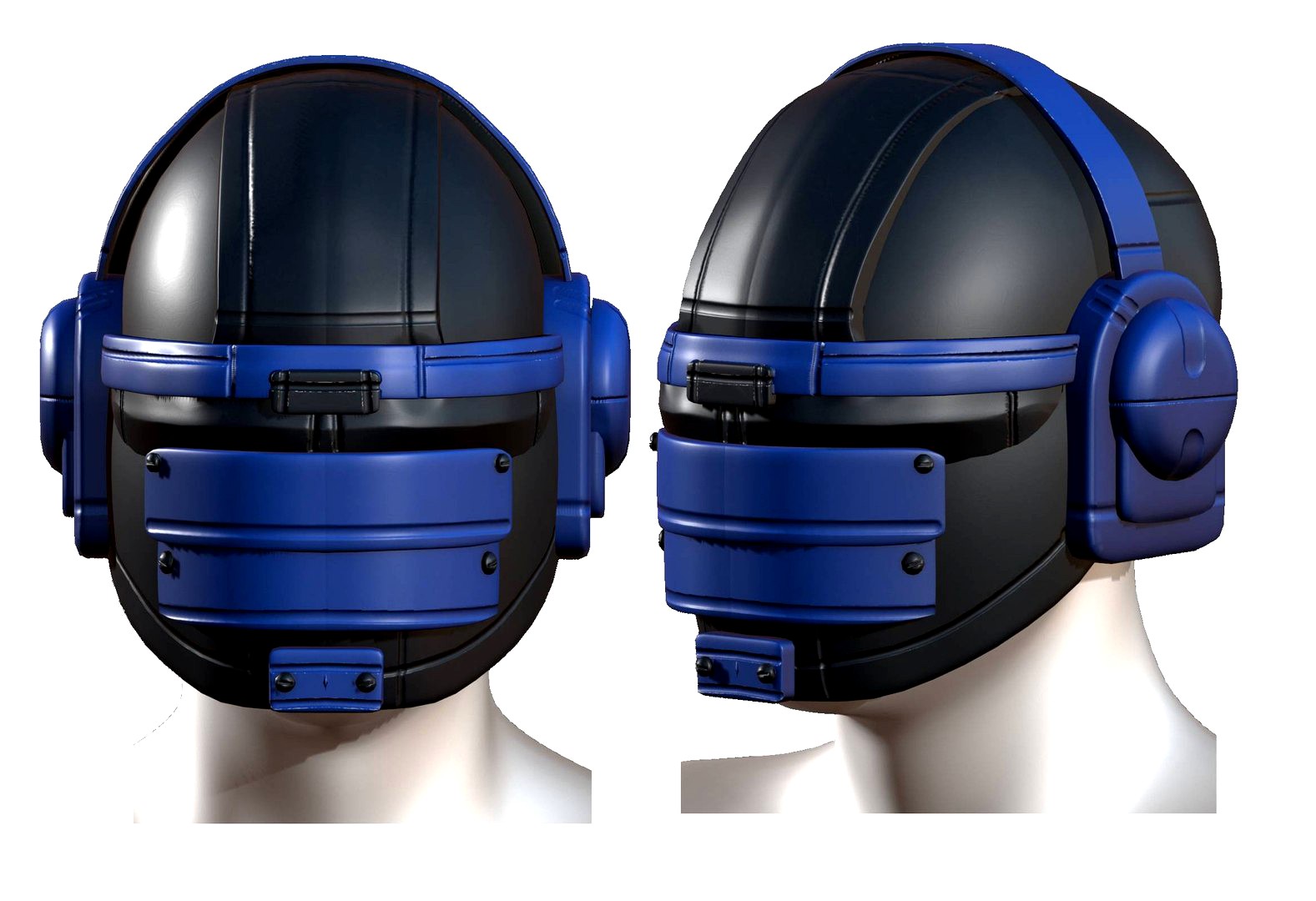 Helmet scifi military combat 3d model low poly