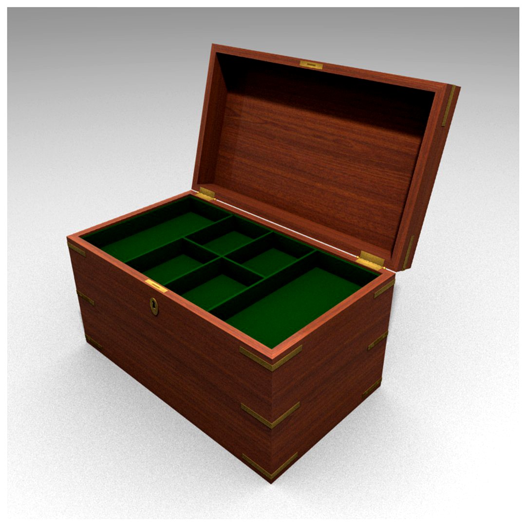 Mahogany Box 3d model