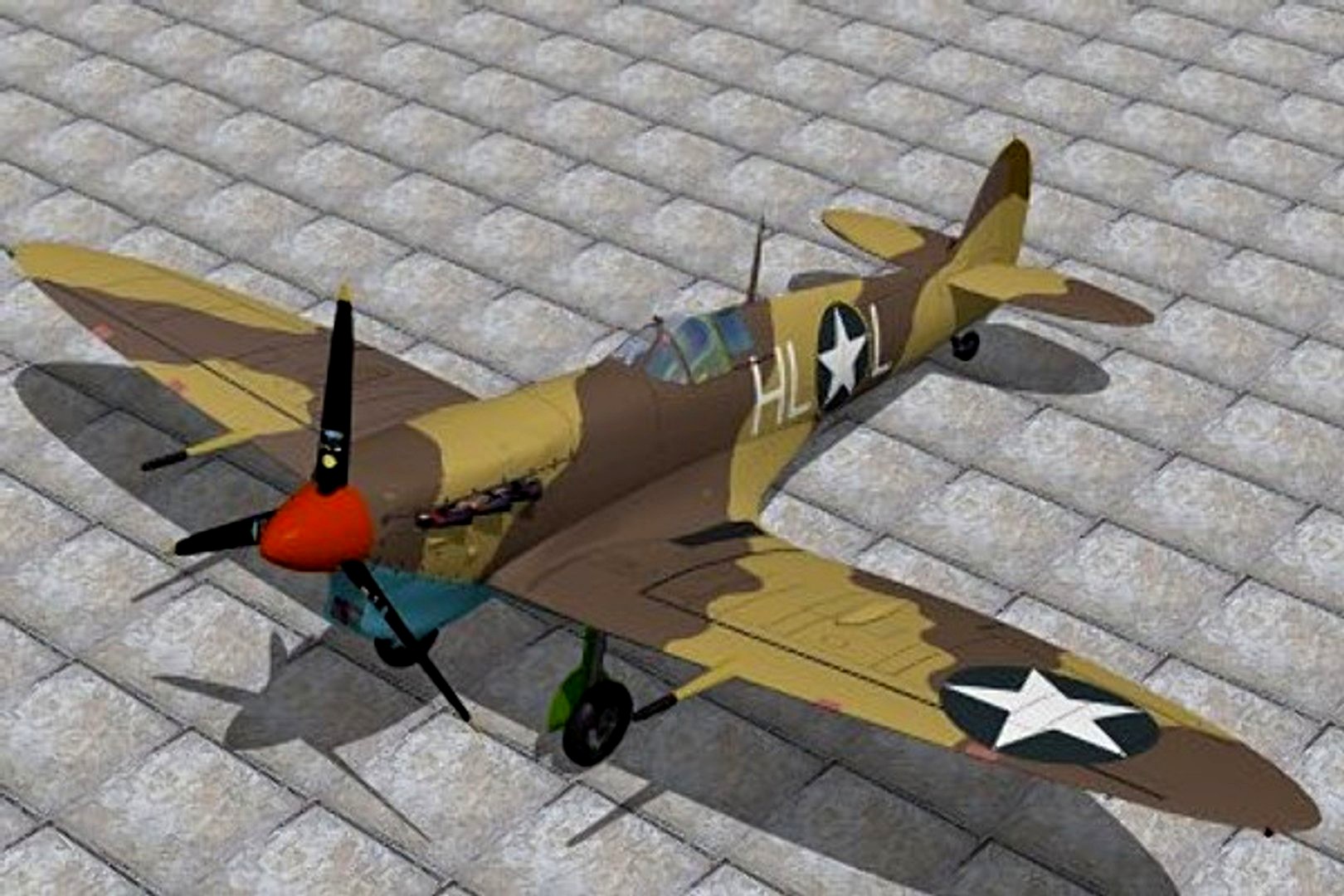 Supermarine Spitfire V(Trop) 3d model