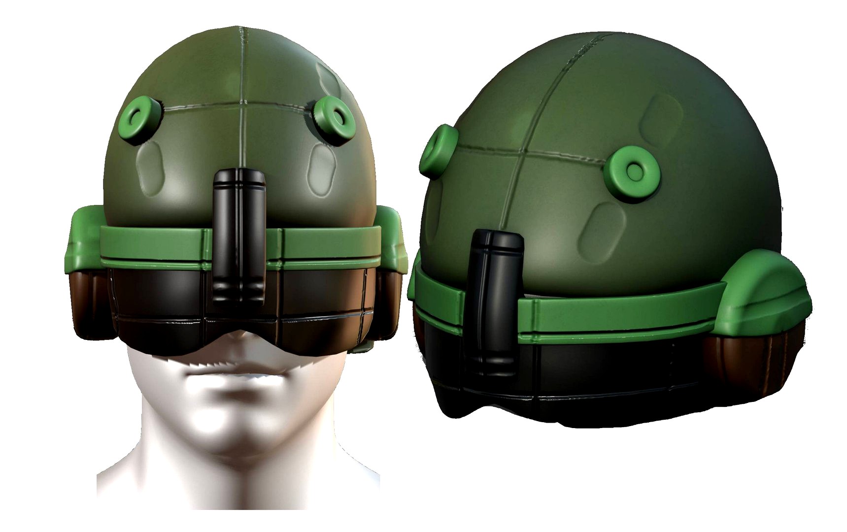 Helmet plastic mask protection pollution 3d model