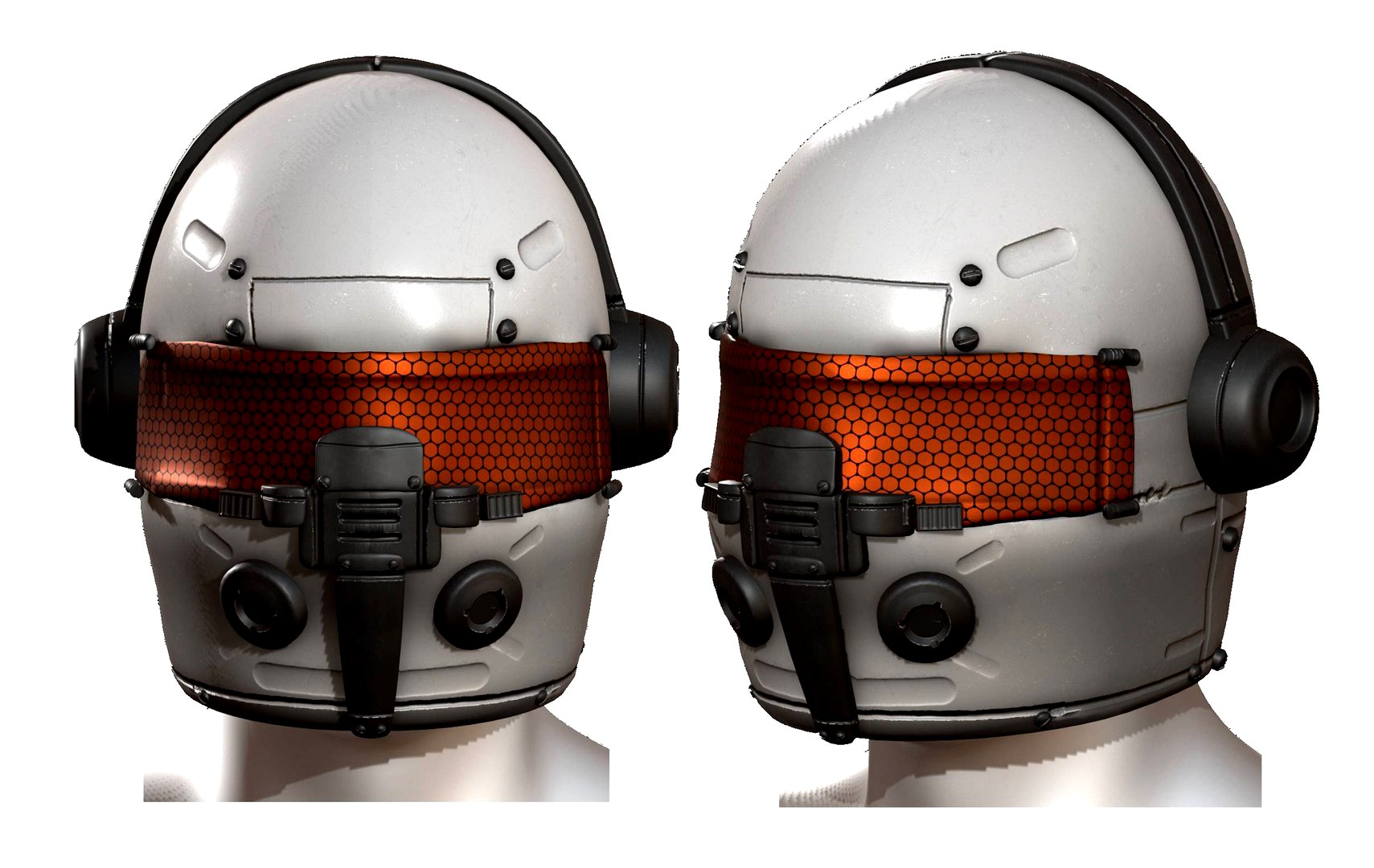 Helmet scifi military combat futuristic 3d model