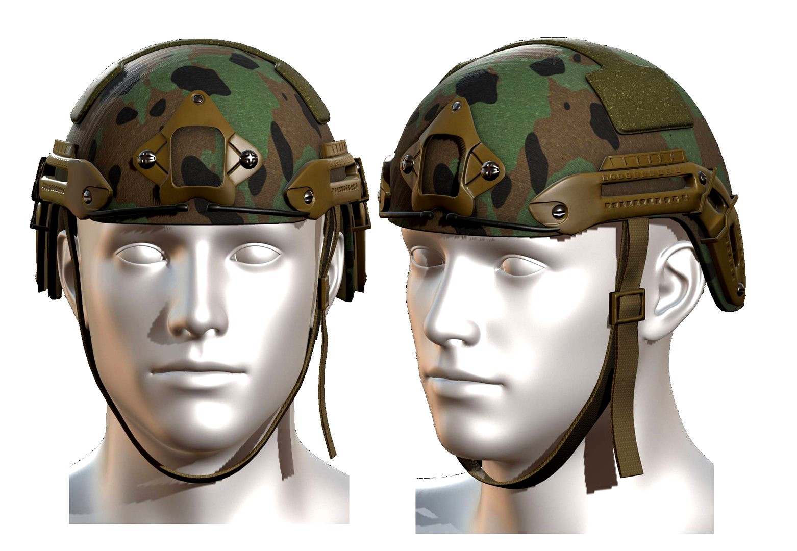 Helmet military combat fantasy 3d model