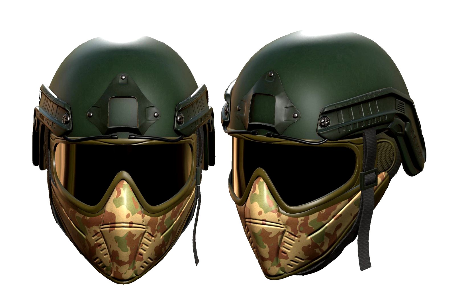 Helmet mask millitary combat soldier 3d model