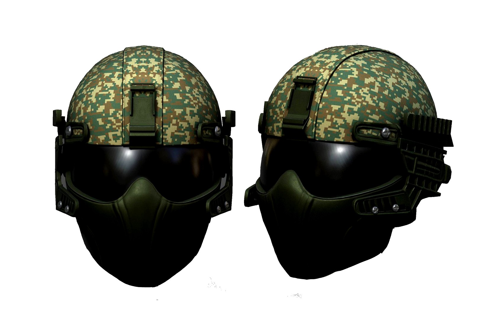 Helmet scifi military combat 3d model futuristic