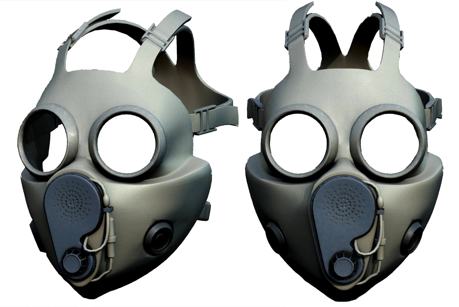 Gas mask helmet protection pollution scifi 3d model