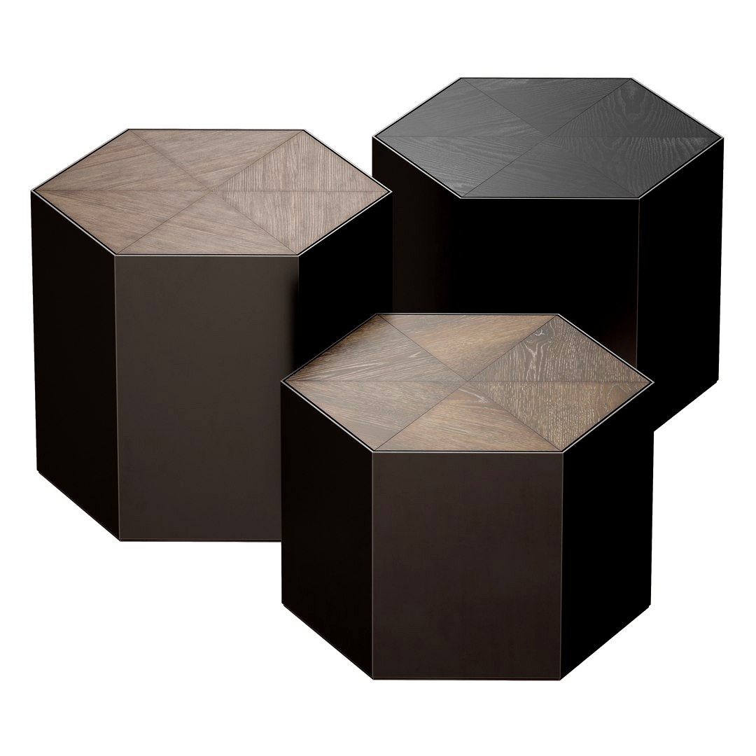 Geo Bunching Table Set 3d model