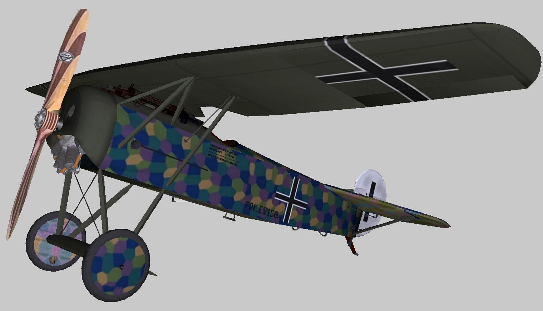 Fokker D8 3d model