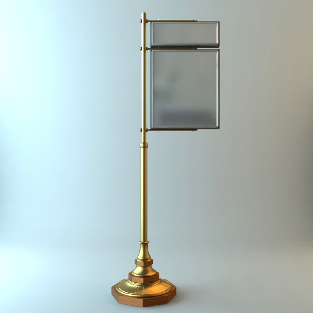 Standing Sign Board 3d model