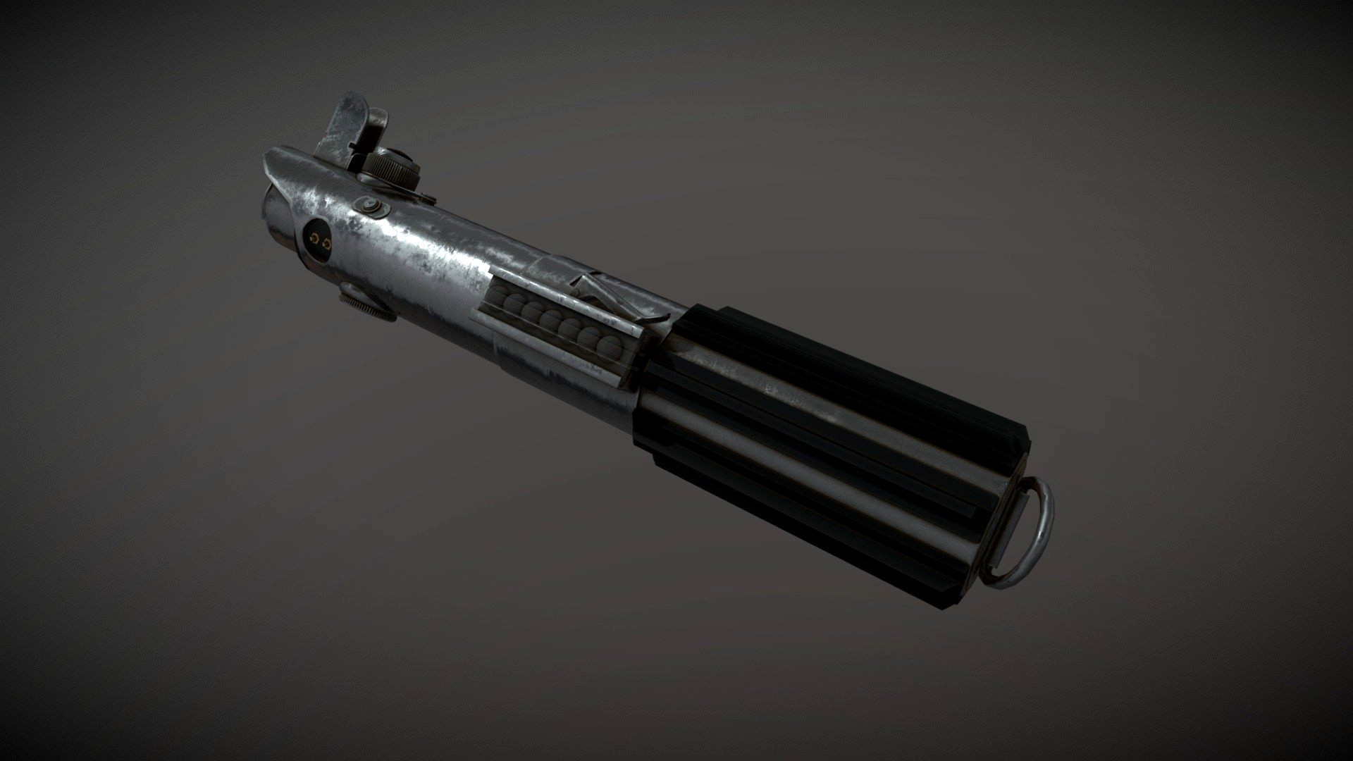 Luke Skywalker lightsaber hilt 3d model