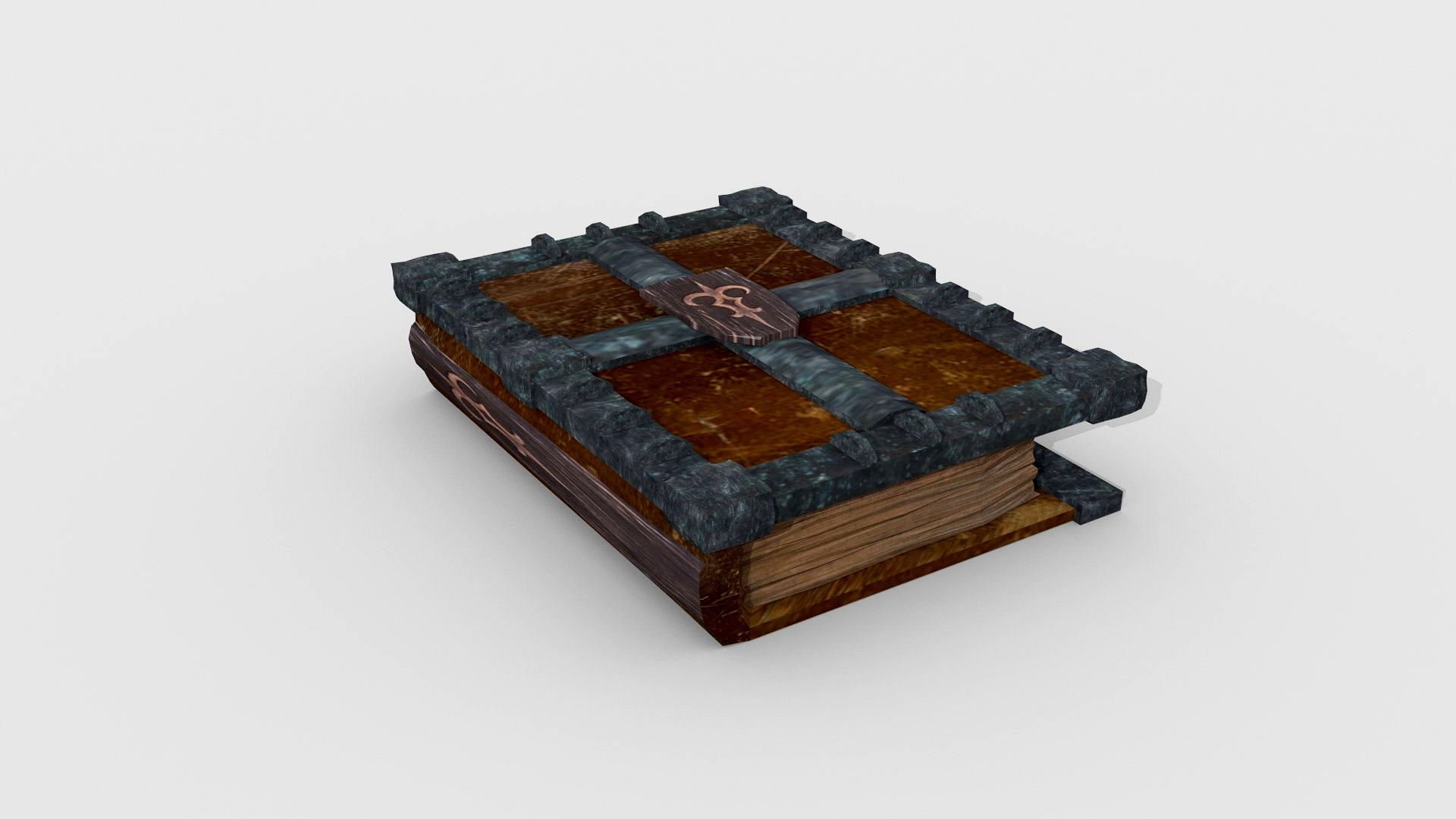 Medieval fantasy book 3d model