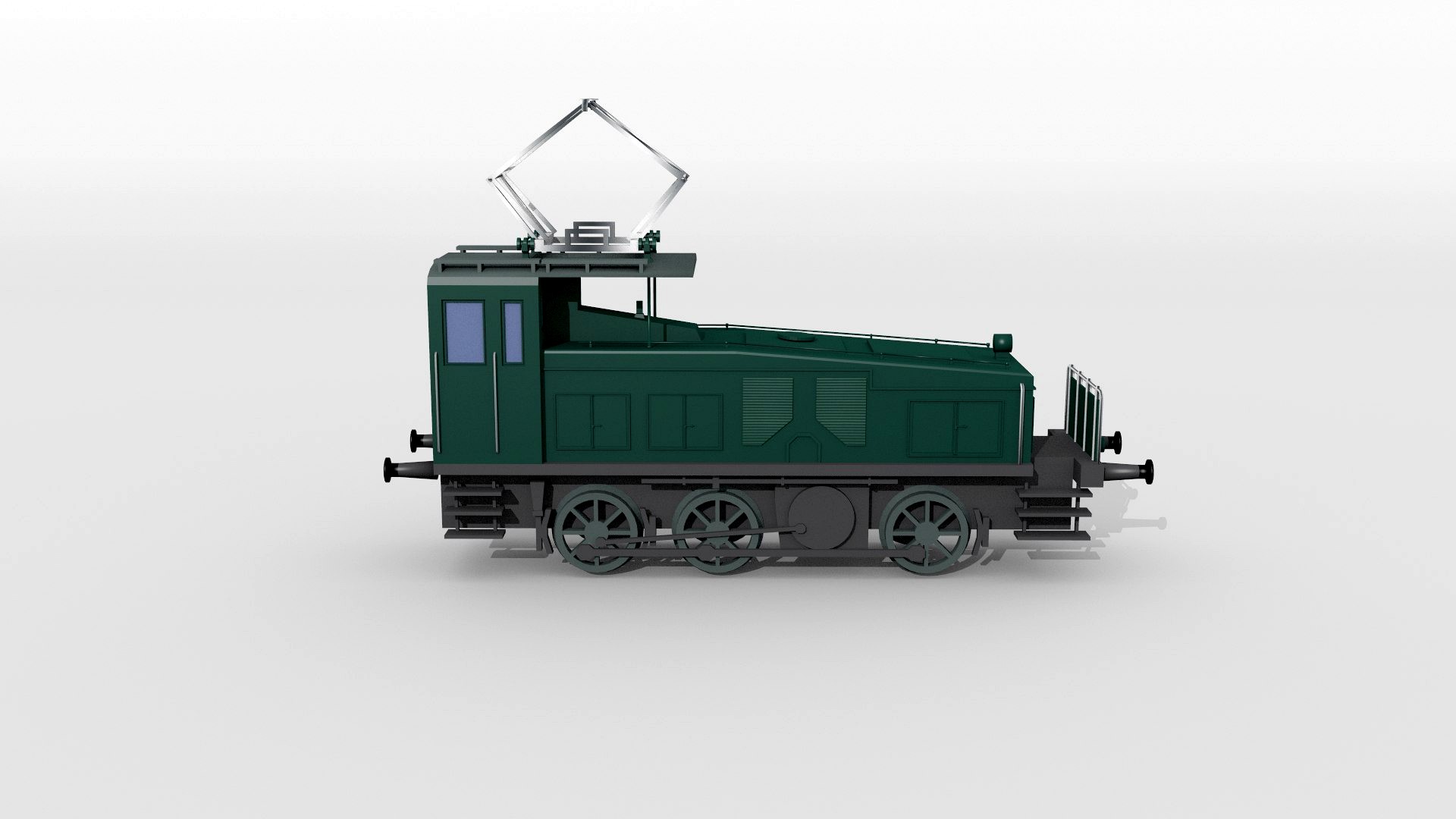 Swiss shunt locomotive 3d model