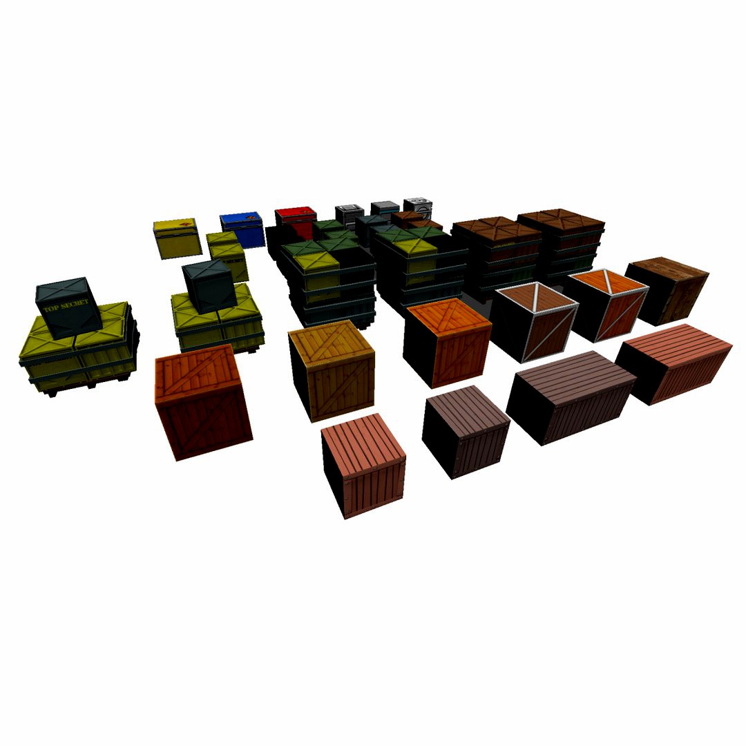 Cartoon Box Collection 3d model