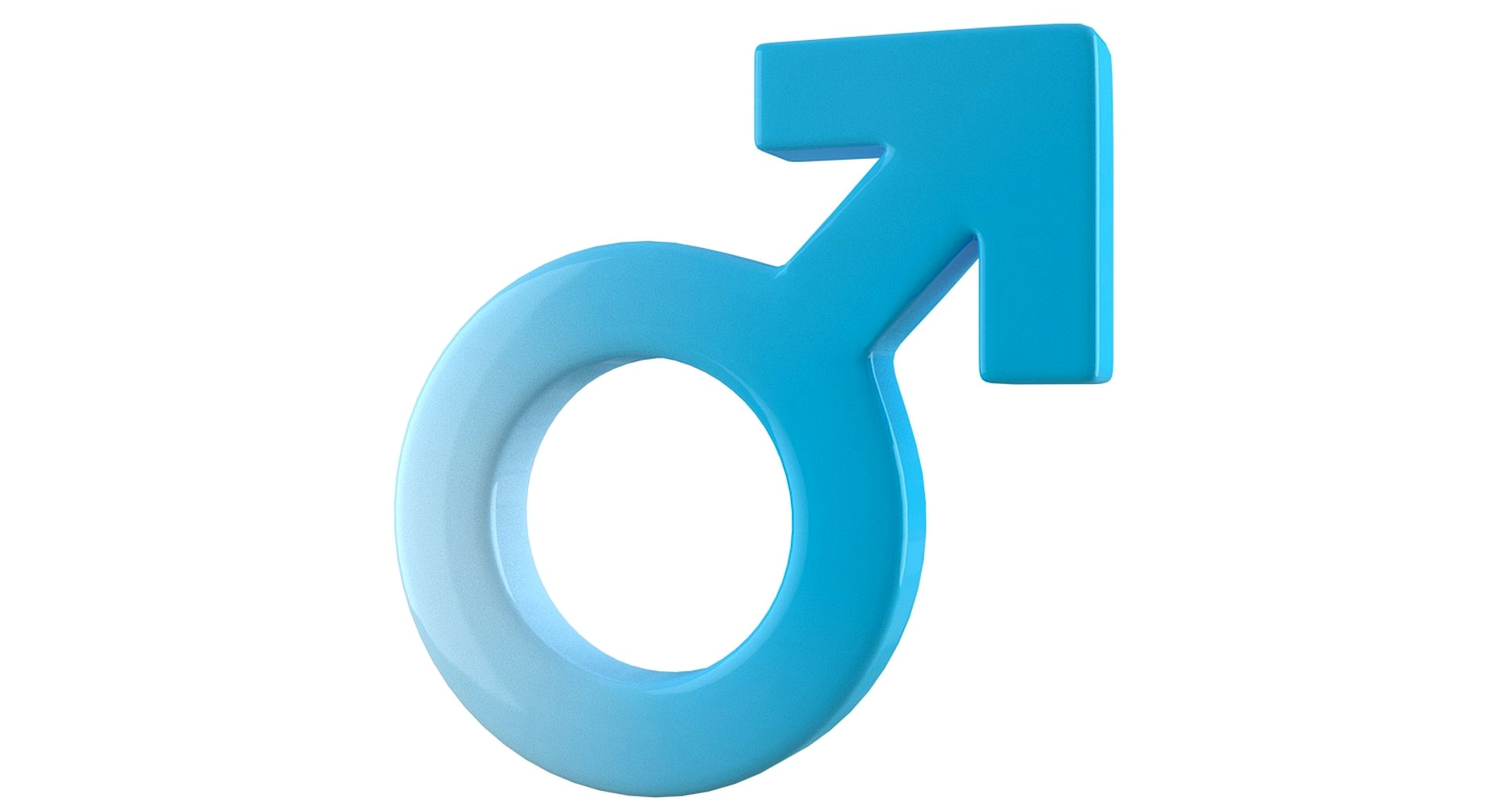 Male Gender Symbol 3d model