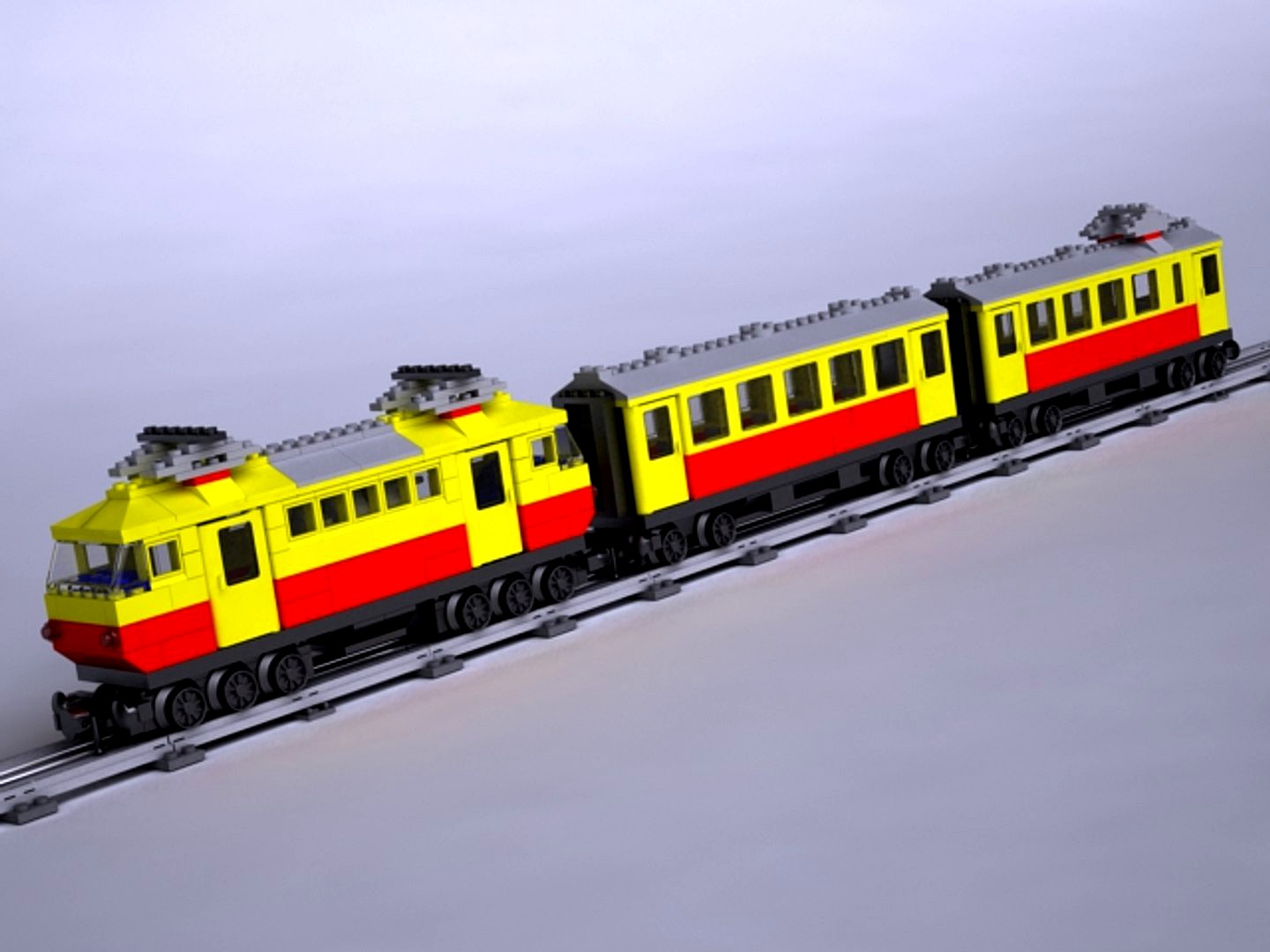 LEGO DEUTSCHE BAHN 103 7740 TRAIN SET 2011 3d model