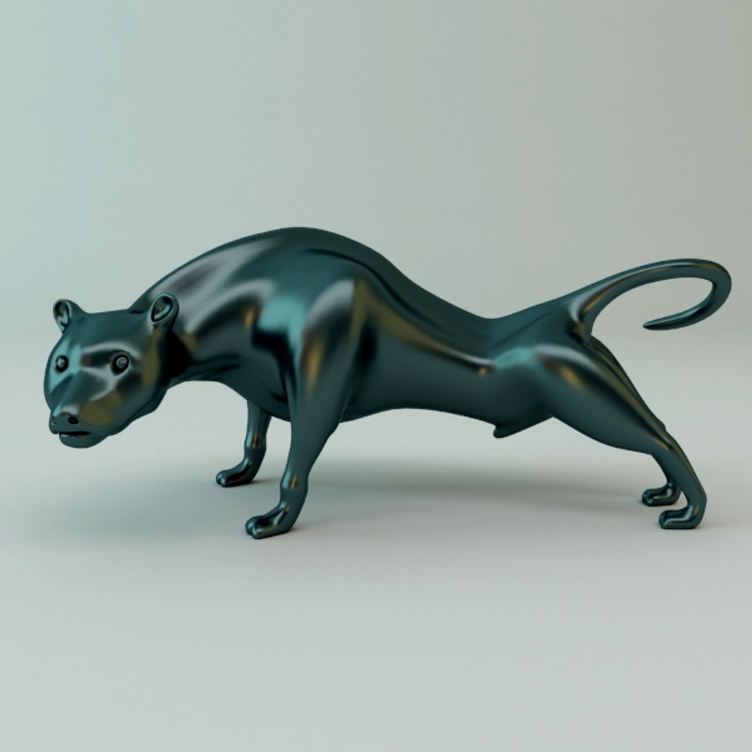 Puma Sculpture 3d model