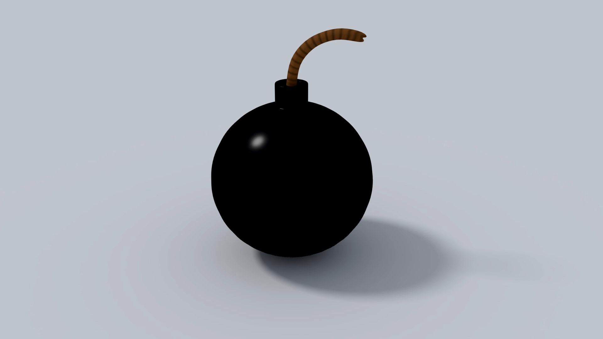 Round Bomb 3d model