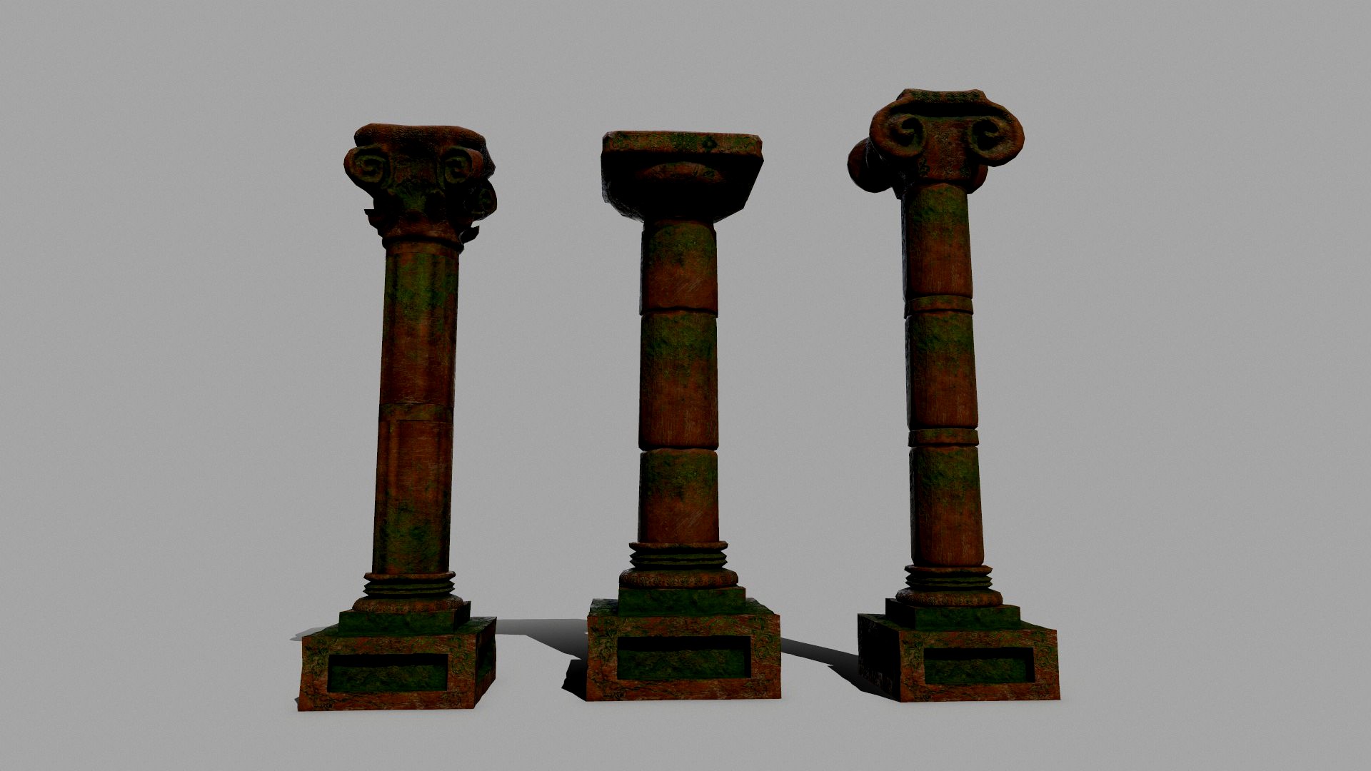 Pillar Set 3d model