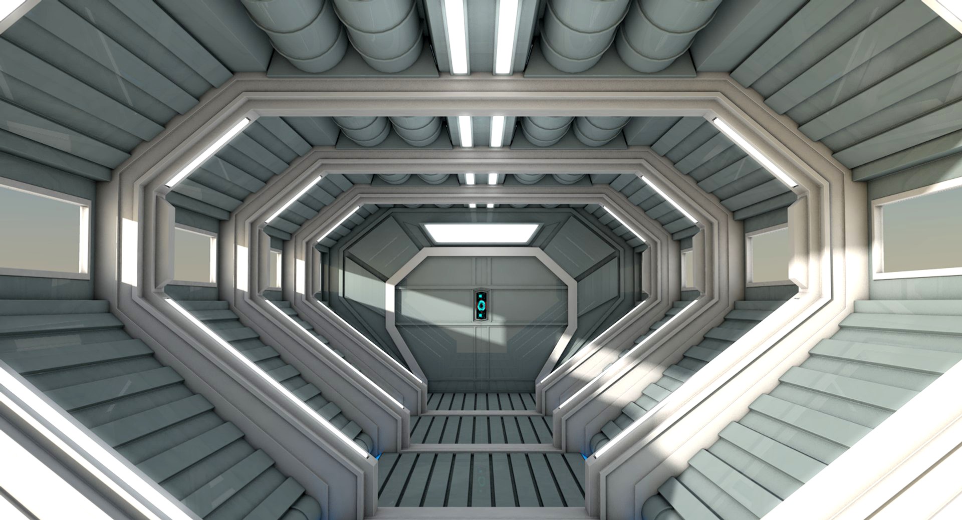 Sci Fi Corridor 3d model