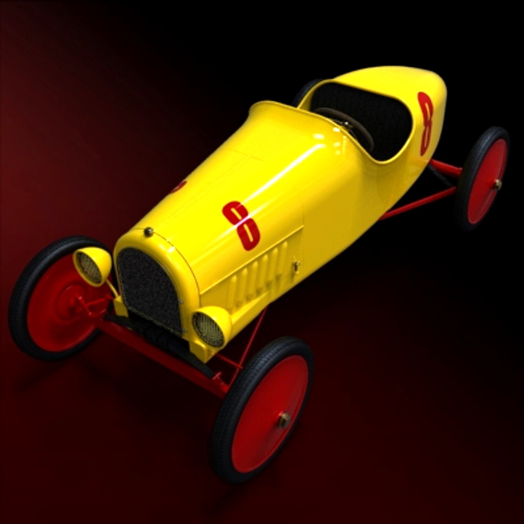 Model-T "Speedway Racer" Dirt Track Racer, Disc Wheels, circa 1919 3d