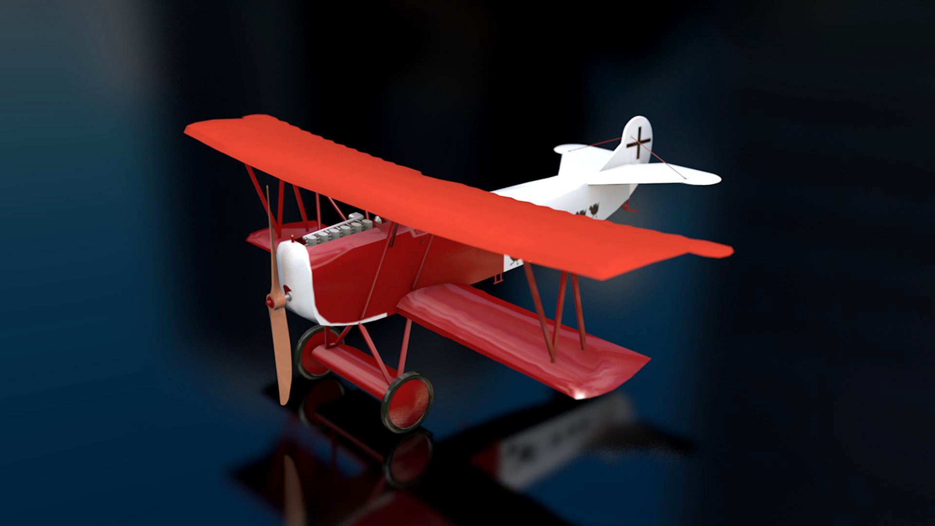 Fokker M7 Aircraft 3d model