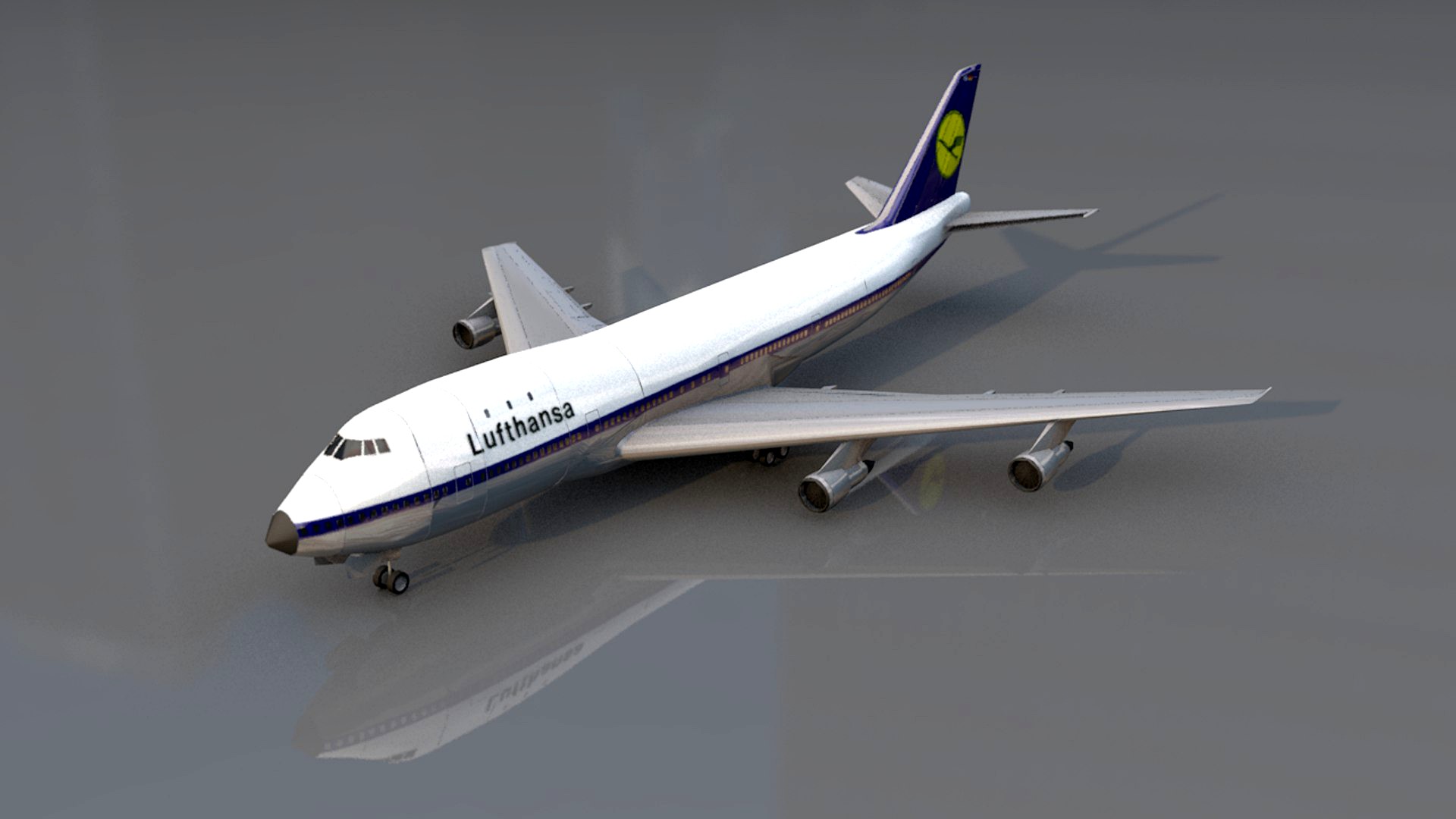 Jet Passenger Aircraft 3d model