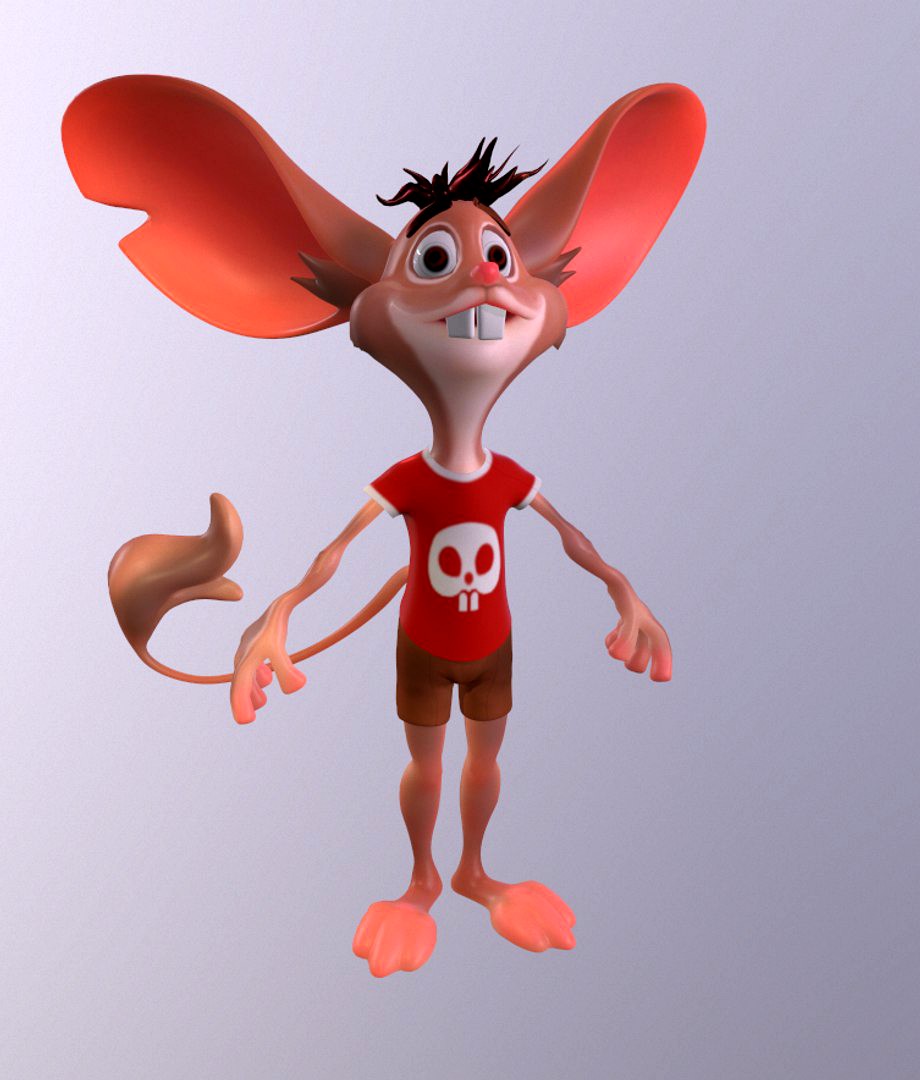 Cartoon RAT 3d model