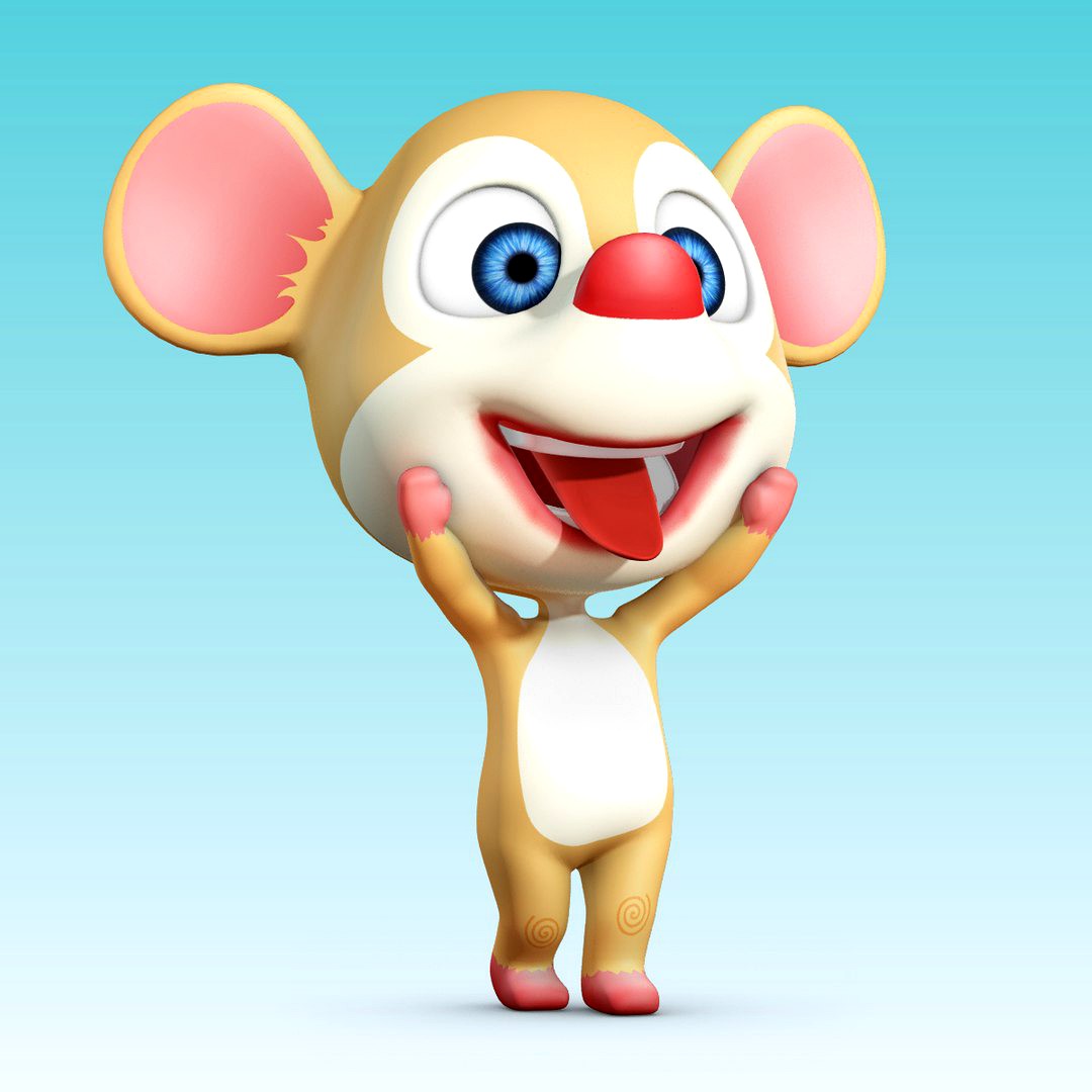 Cartoon Mouse 3d model