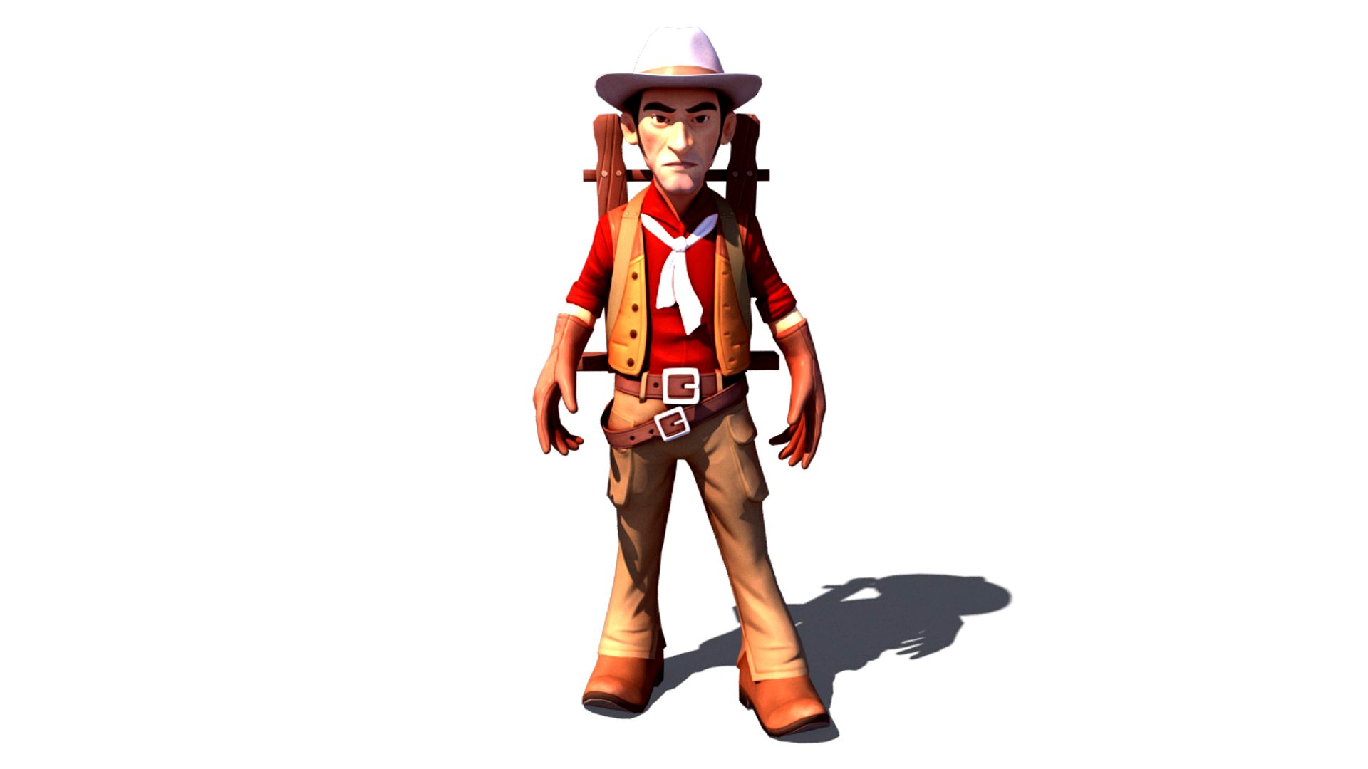 Toon Character Redcap 3d model