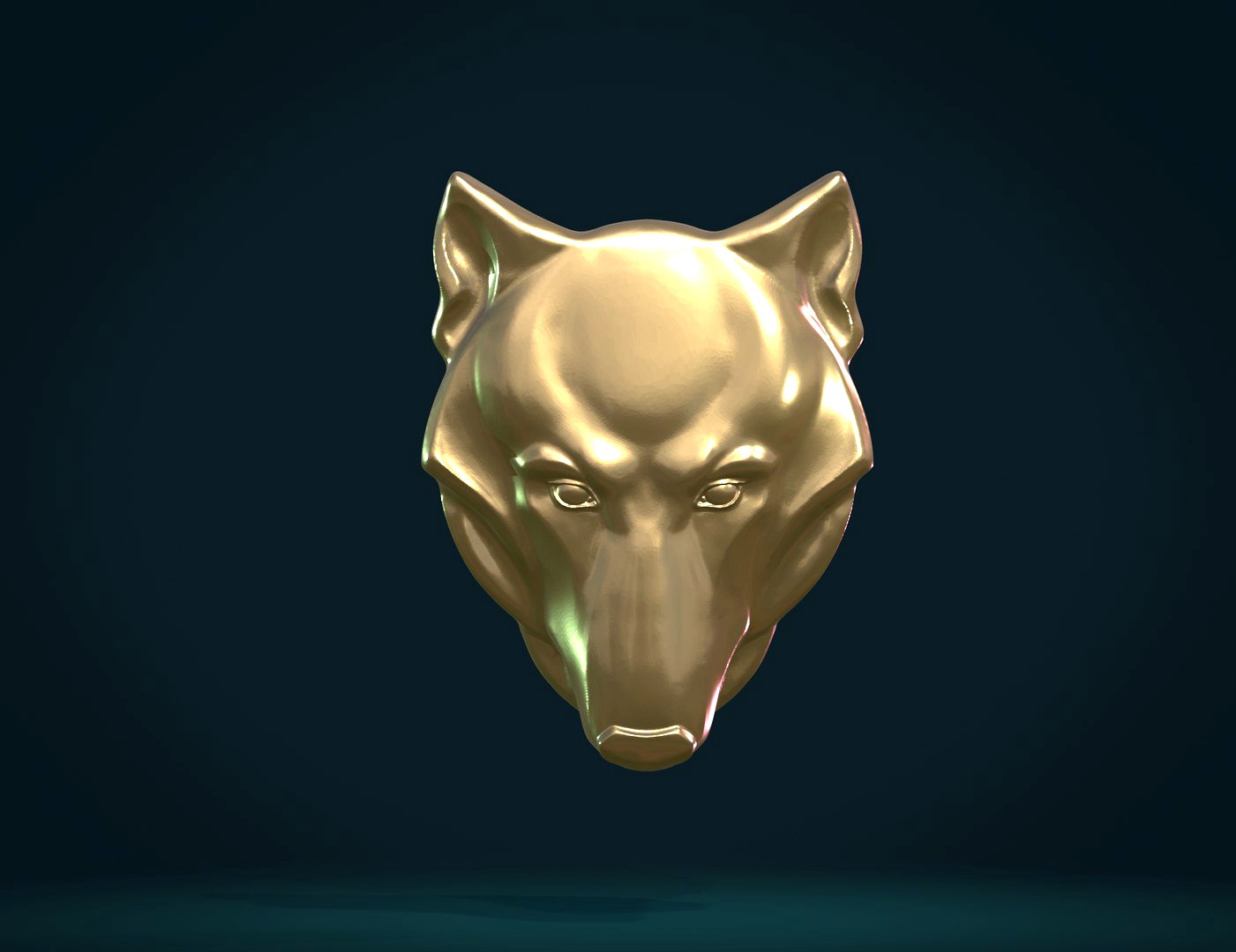 Wolf Head print ready 3d model