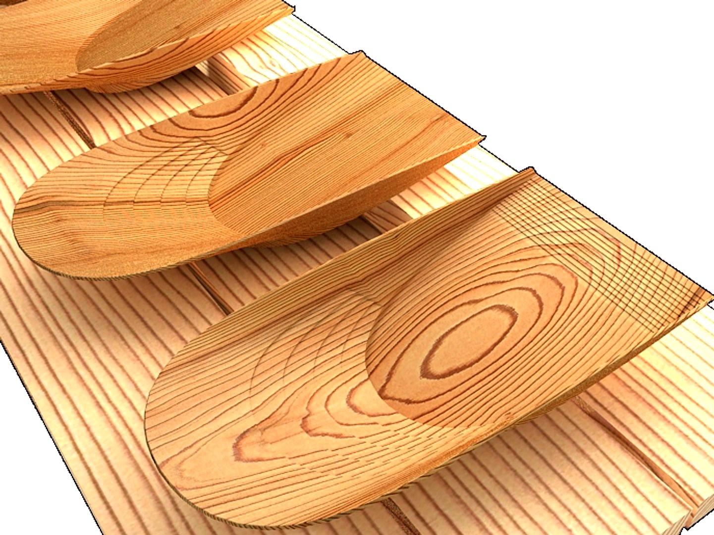 Wooden Gold Pan 3d model