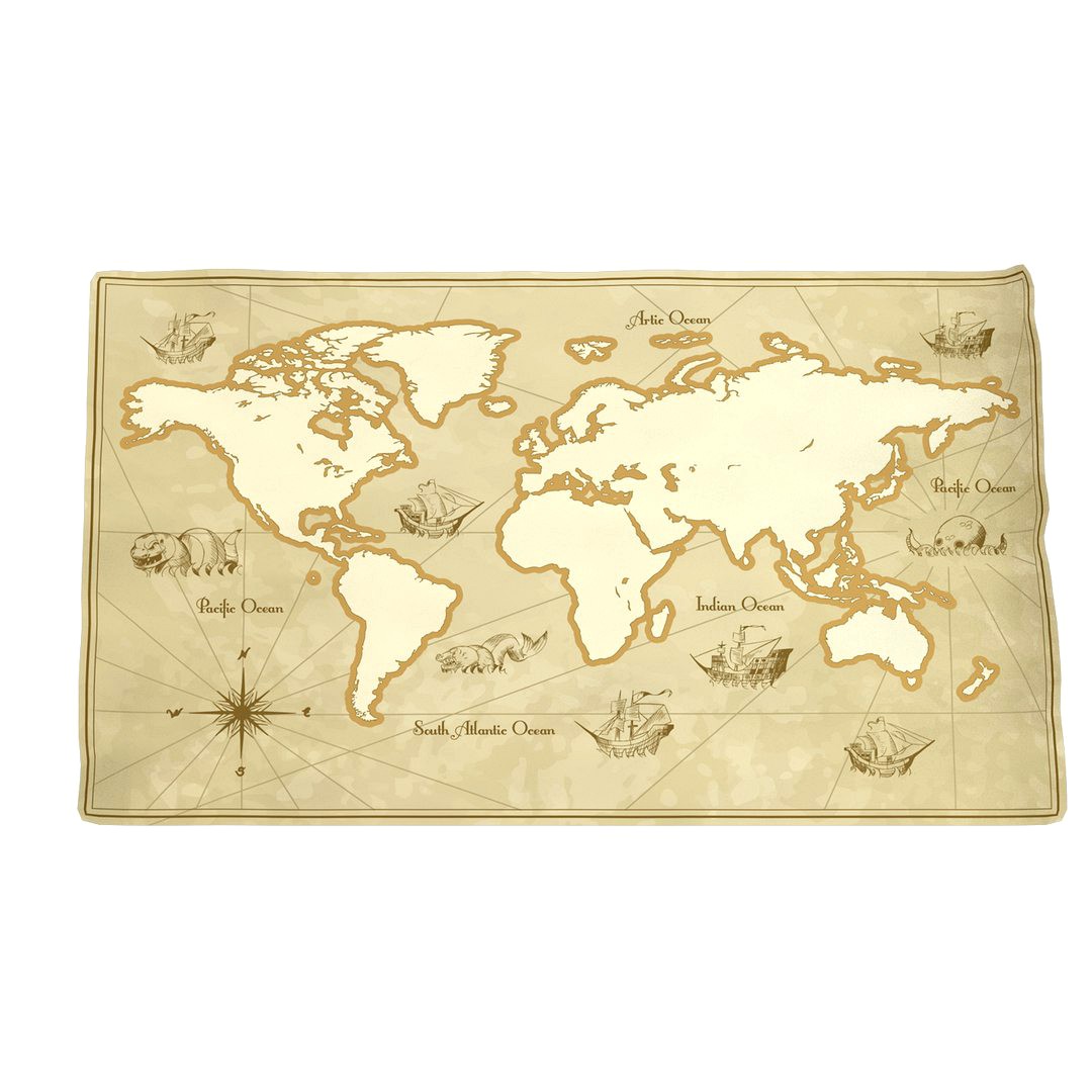 Cartoon Map 3d model