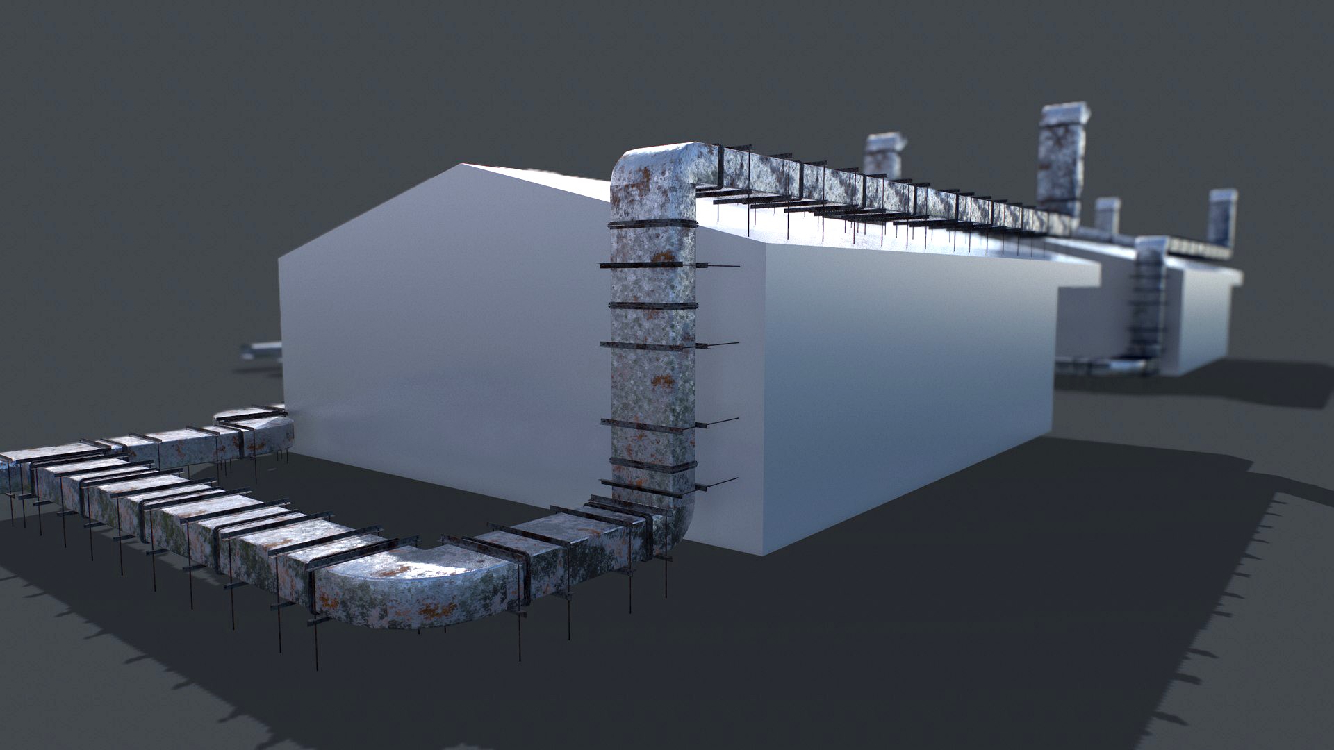 Ventilation Duct PACK 3d model