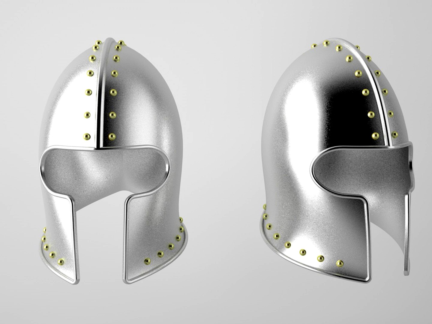 Medieval Knight Helmet 2 - solidworks 3D model