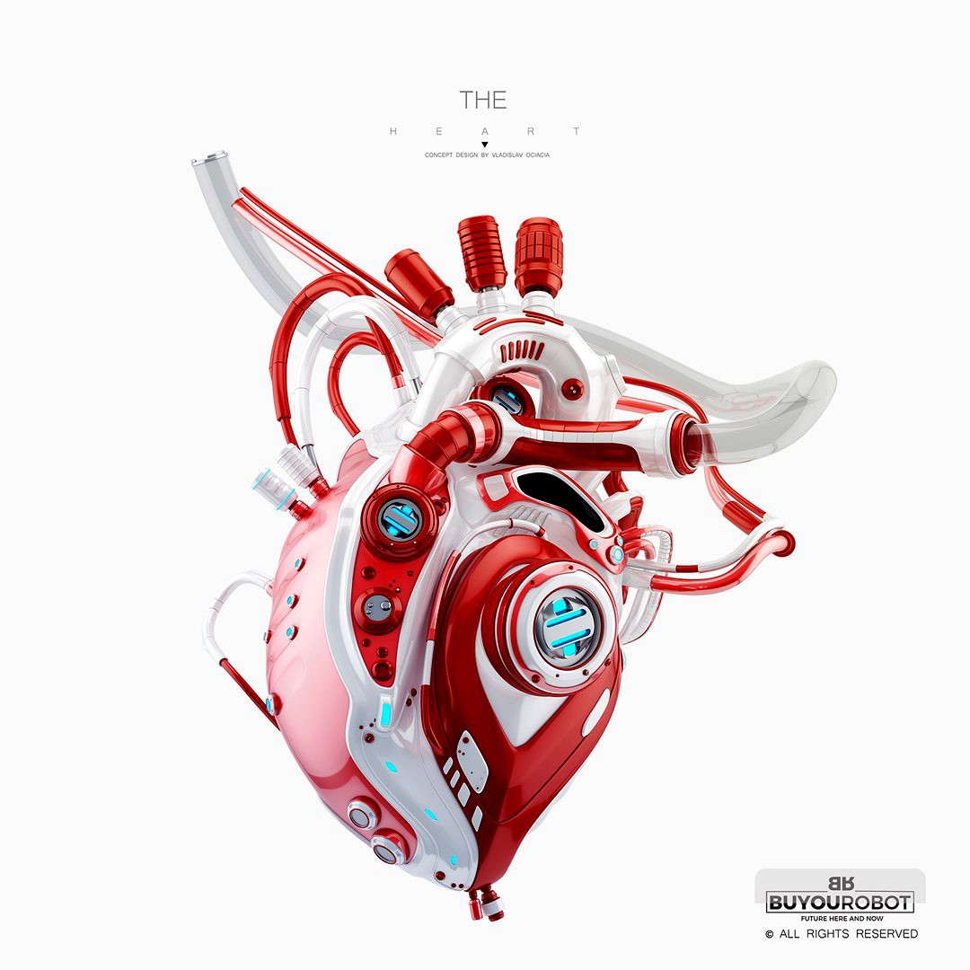 Robotic heart 3d model
