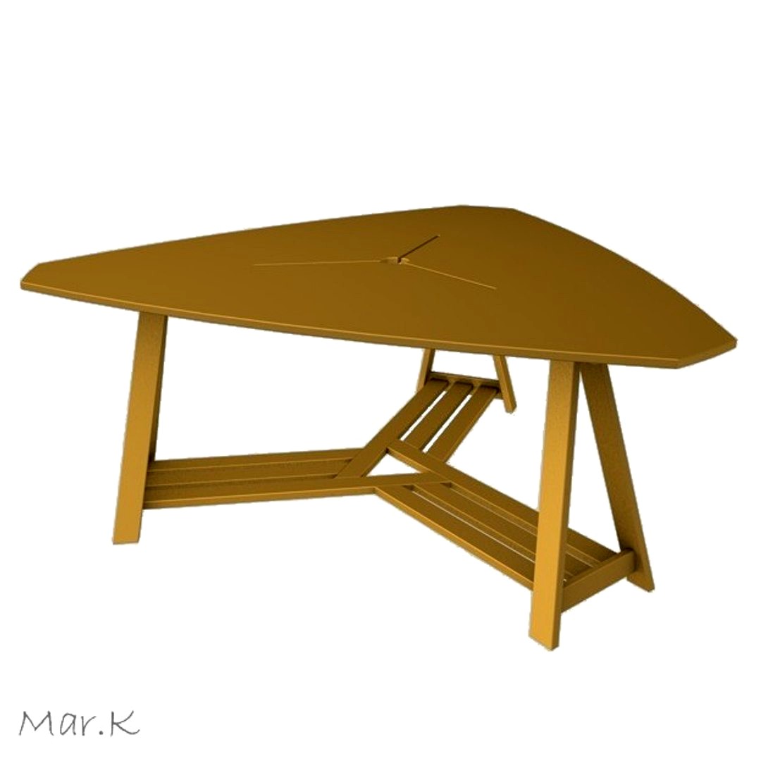 meeting table Triangle 3d model
