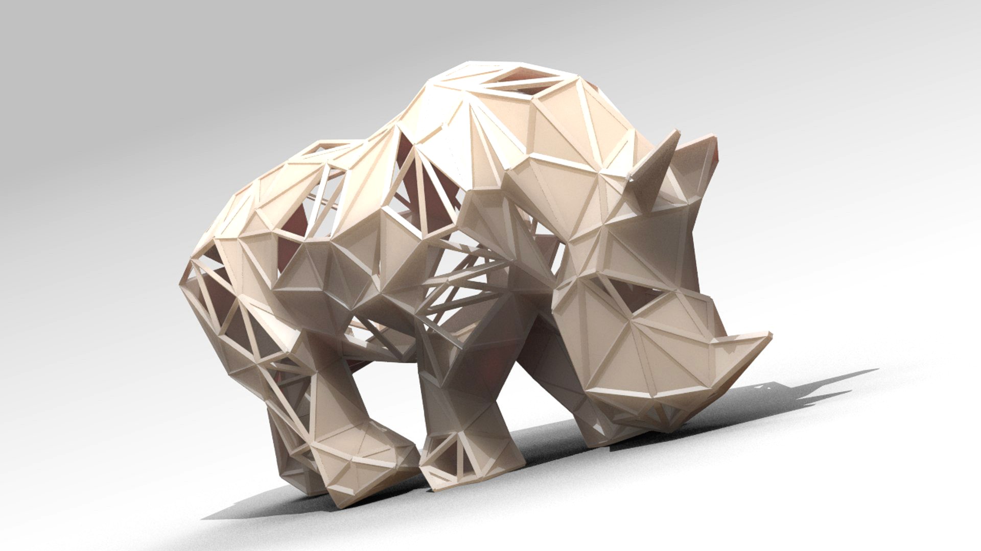 Rhino Lattice 3D print model