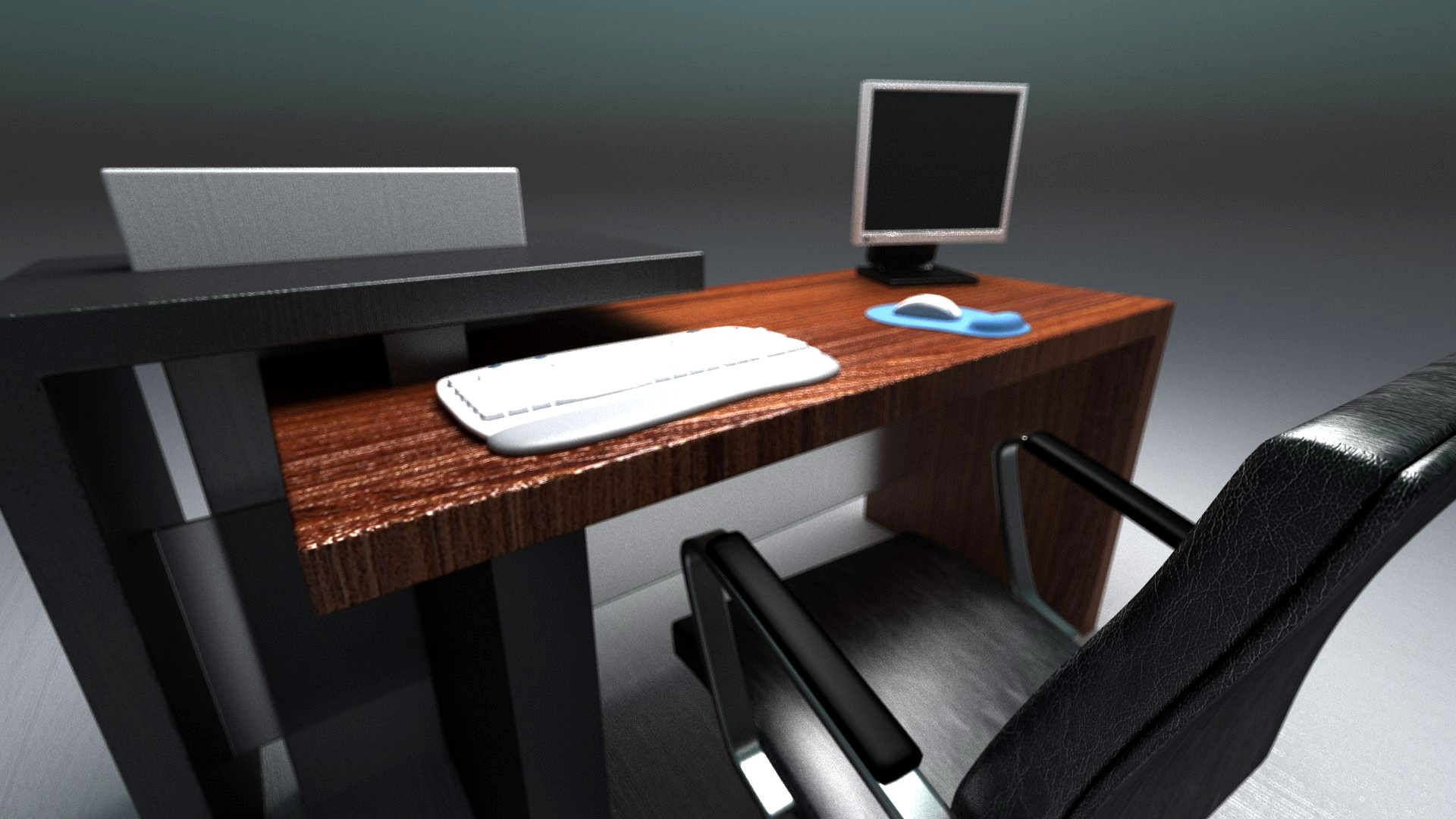 FREE Modern reception desk 3ds max model