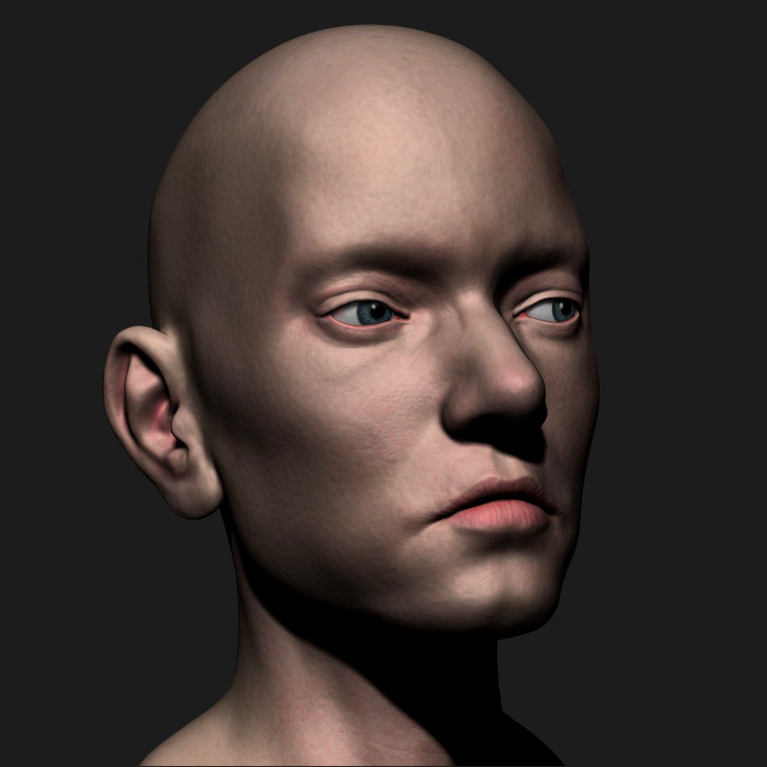 Eminem Rapper 3d model