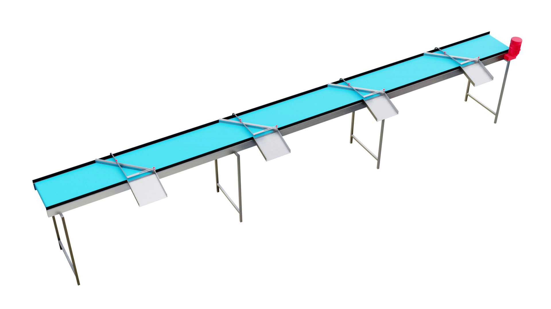 Volume Sorting Conveyor 3d model Volume Sorting Conveyor 3d model
