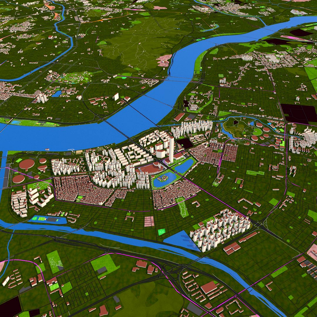 Seoul 3d City Korea 2020 Nov model