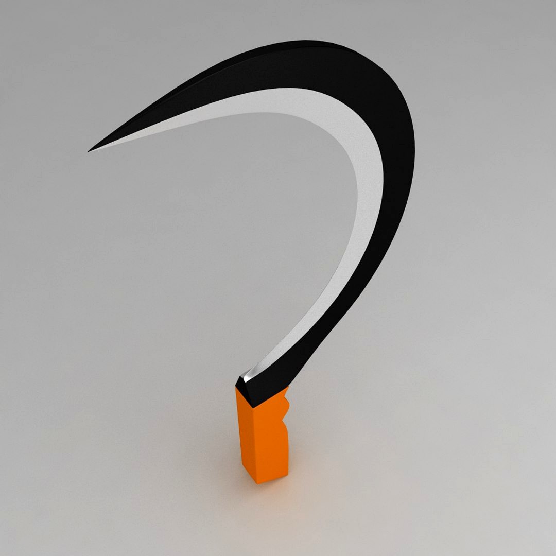 Garden sickle tool 3d model