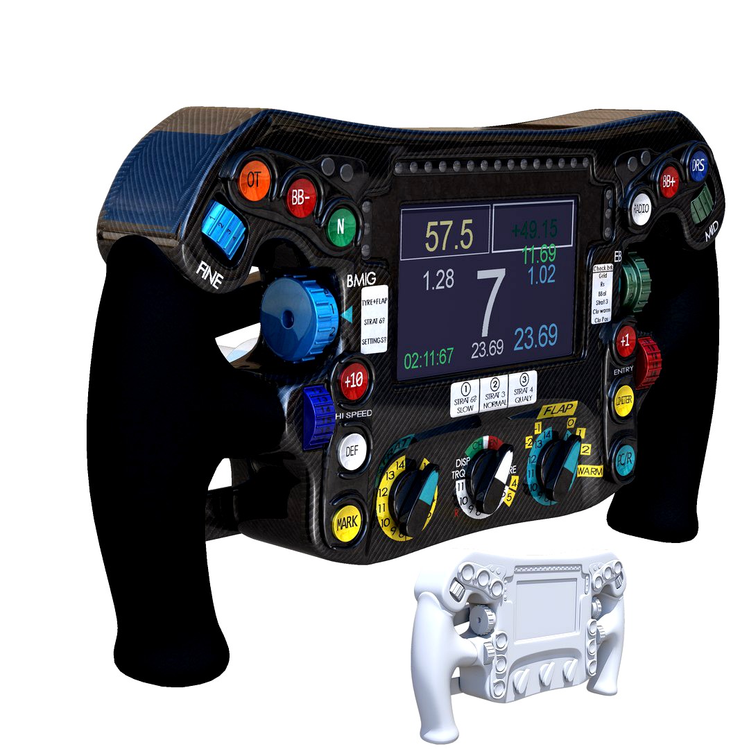 W07 Steering Wheel 3d model