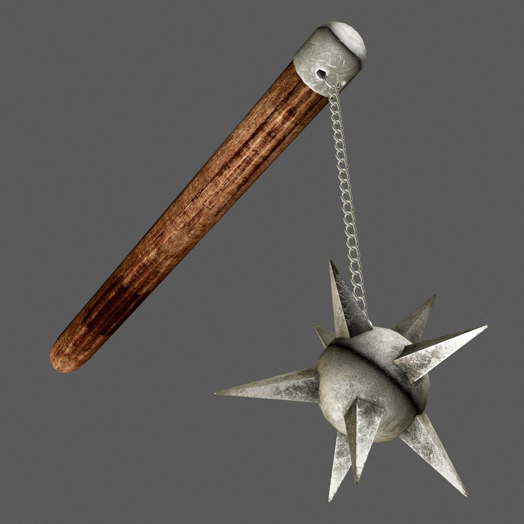 English flail mace 3d model