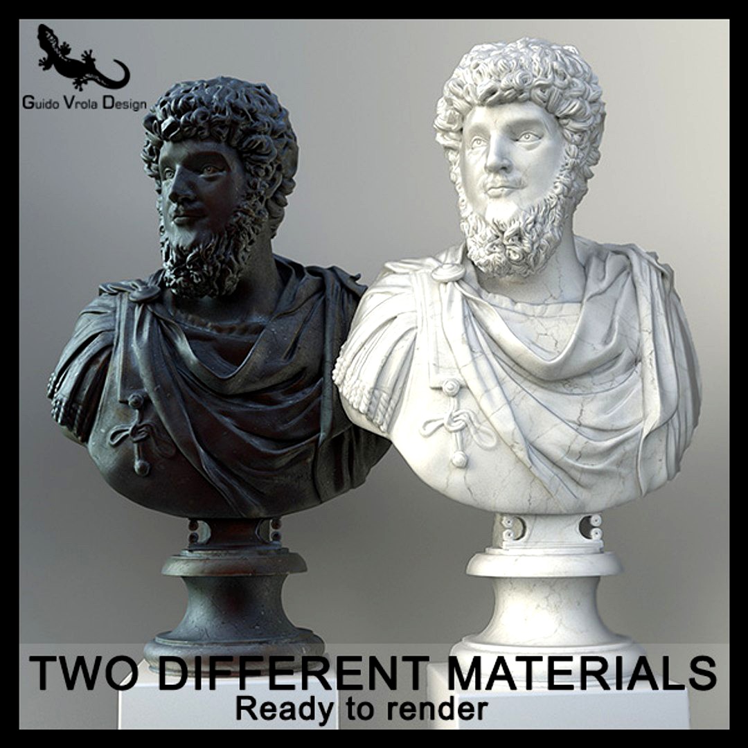 Lucius Verus Emperor Bust 3d model