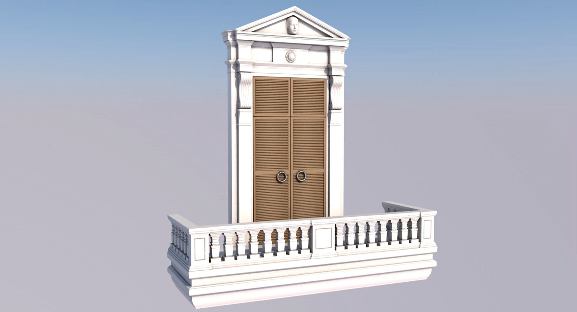 Classic Balcony 3d model