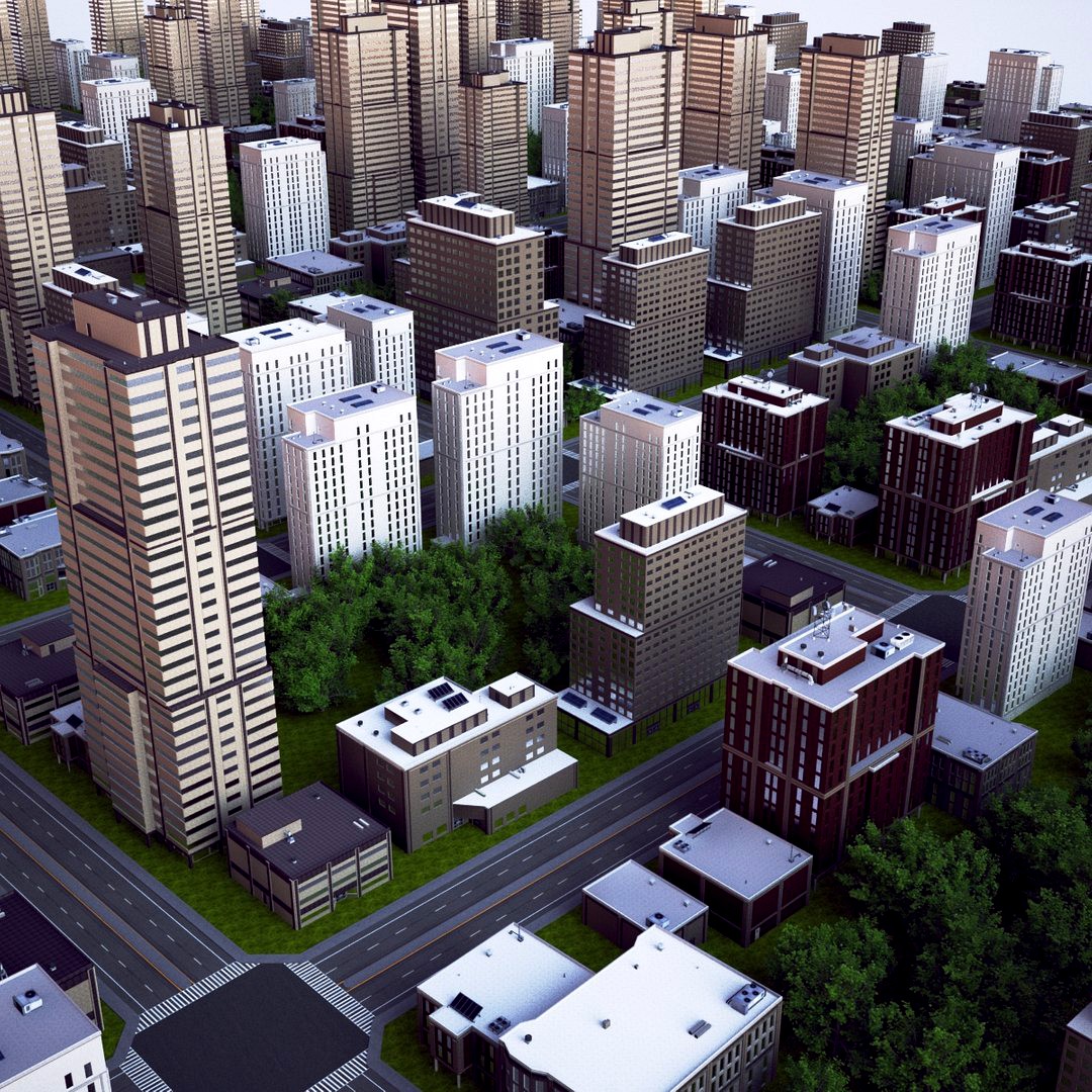 City Block 05 3d model