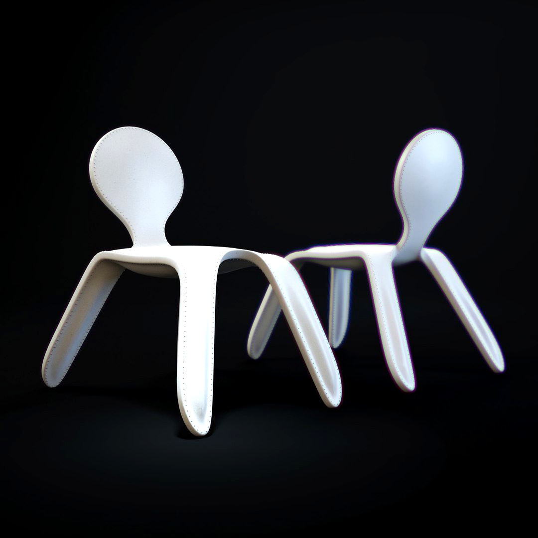 Corian-chair-by-Rachel-Harding 3d model