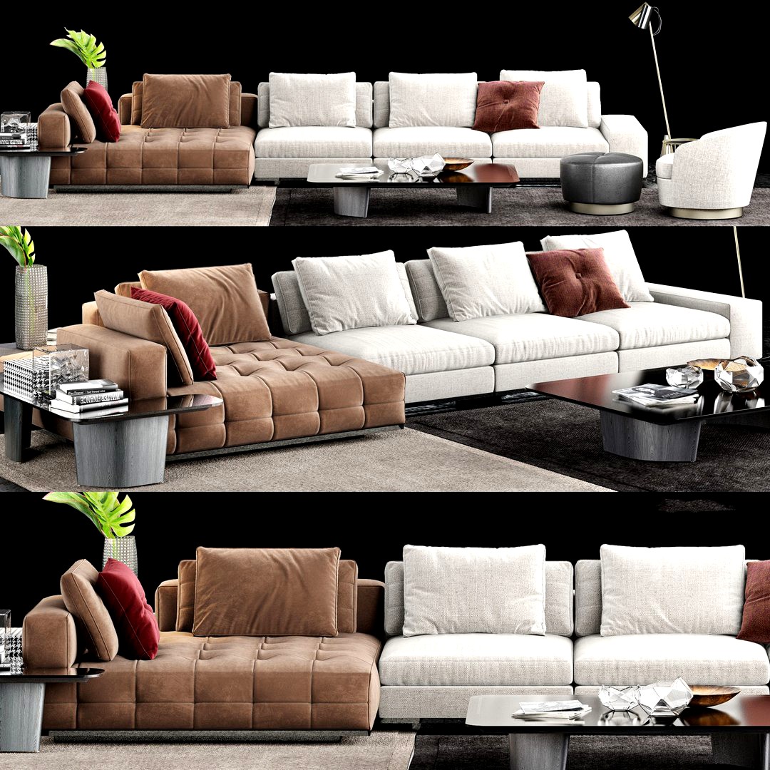 Minotti Lawrence Sofa 3d model